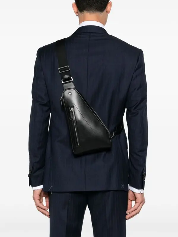 Montblanc Messenger Bag With Logo Studs