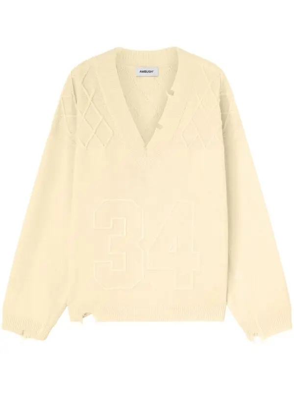 AMBUSH Number-embroidered Jumper