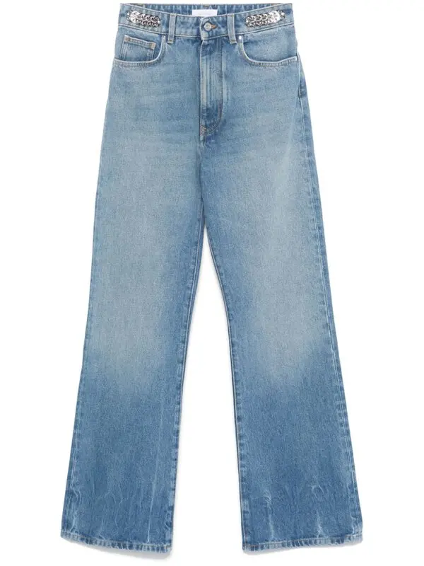 Rabanne Straight Leg Denim Jeans - Blue