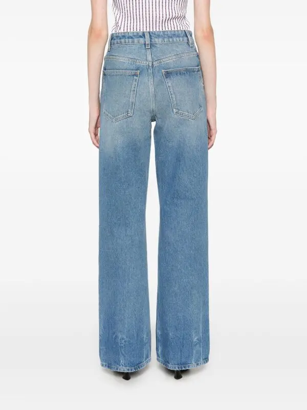 Rabanne Straight Leg Denim Jeans - Blue
