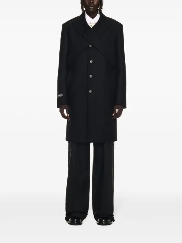 Off-White Crossed Single-breasted Coat