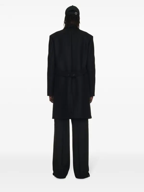 Off-White Crossed Single-breasted Coat