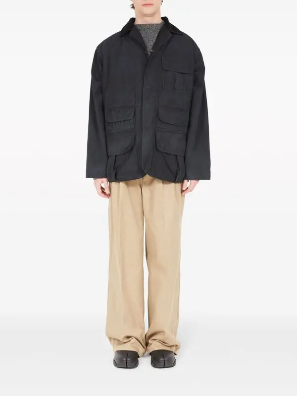 MAISON MARGIELA Waxed Cotton Utility Jacket - Black