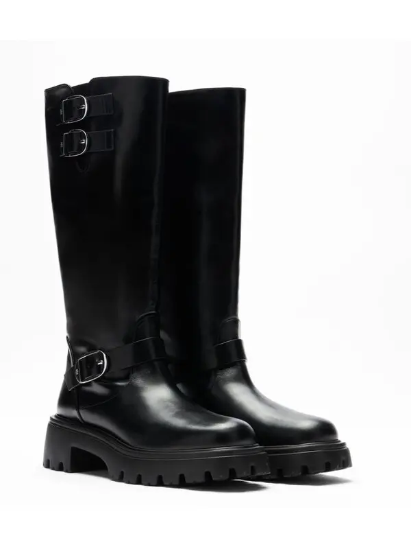STUART WEITZMAN Emerson Moto Boots - Black