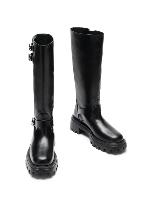 STUART WEITZMAN Emerson Moto Boots - Black