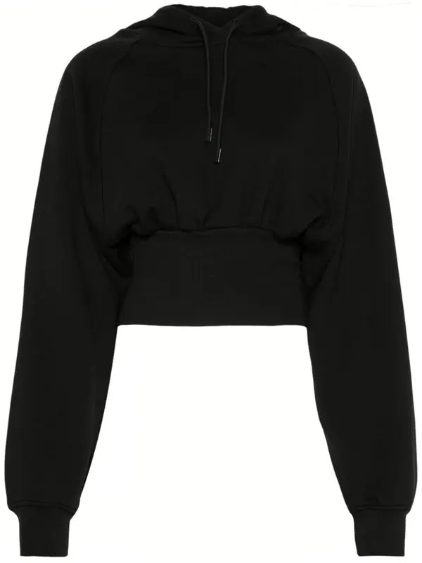 Adidas By Stella McCartney Cropped Hoodie - Black