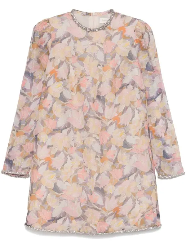 Zimmermann Diamante-trim Mini Dress