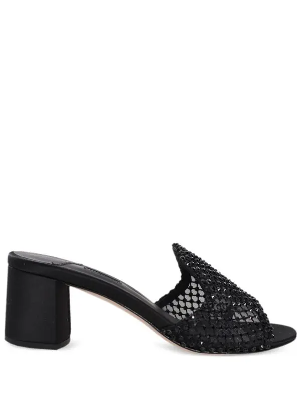 LE SILLA Gilda Crystal-embellished Sandals - Black