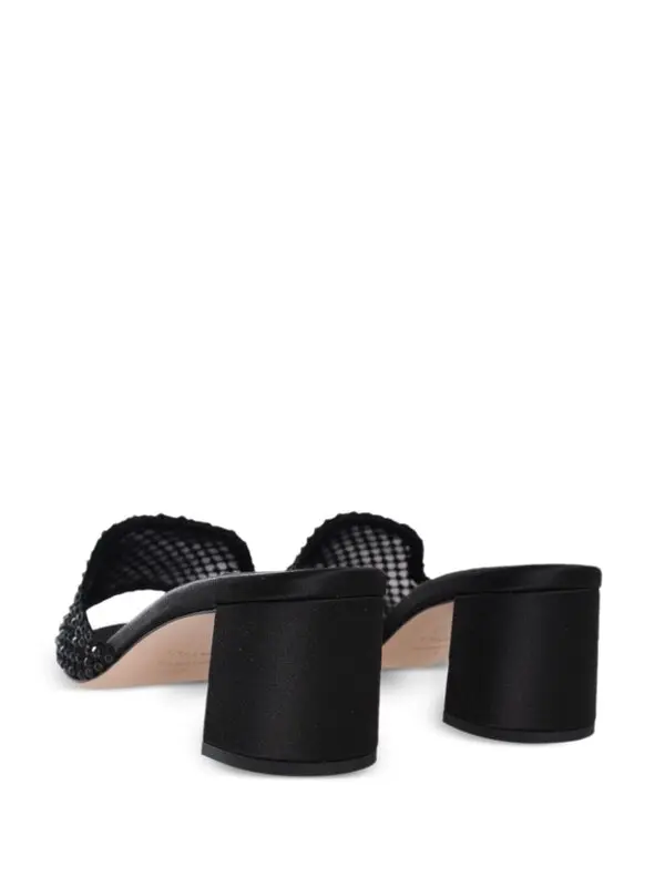 LE SILLA Gilda Crystal-embellished Sandals - Black