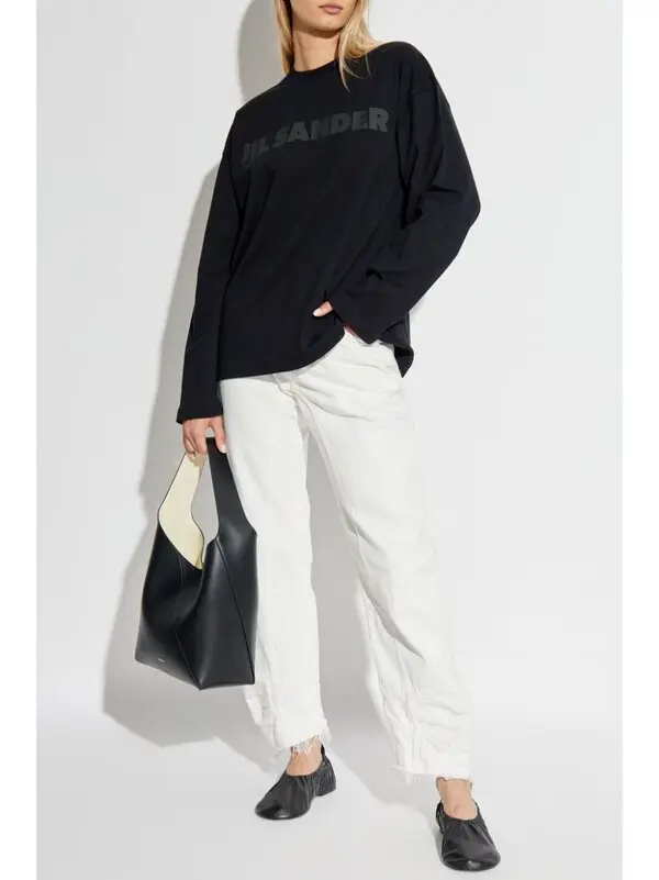 JIL SANDER Logo T-shirt - Black