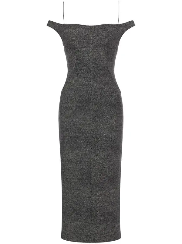 Philosophy Di Lorenzo Serafini Off-shoulder Midi Dress