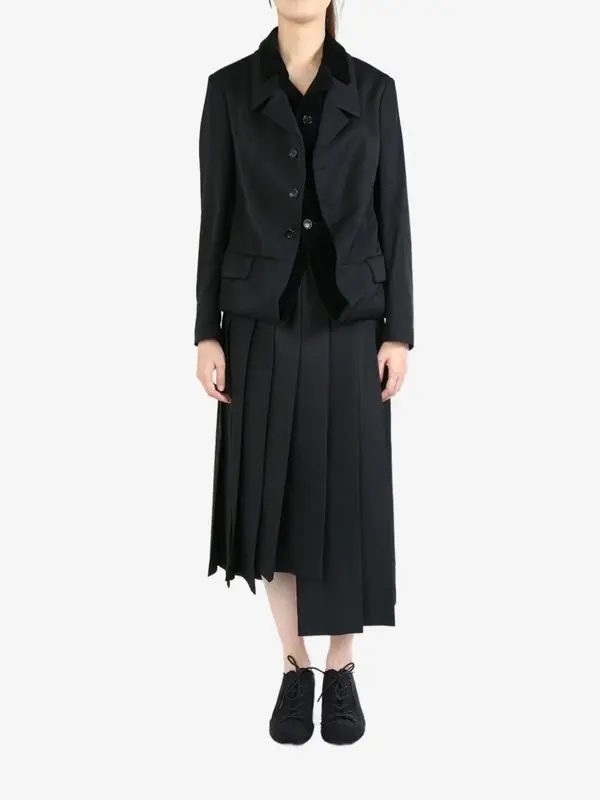 Comme Des Garçons Velvet Collar Blazer