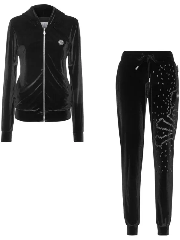 Philipp Plein Skull & Bones Tracksuit - Black
