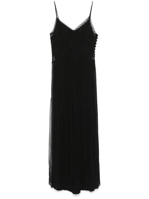 TWINSET Floral-appliqué Maxi Dress