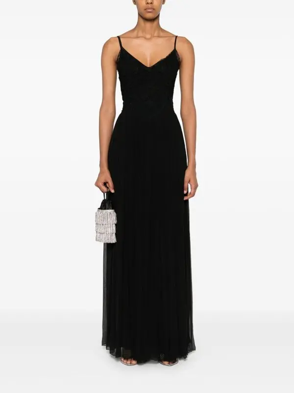 TWINSET Floral-appliqué Maxi Dress