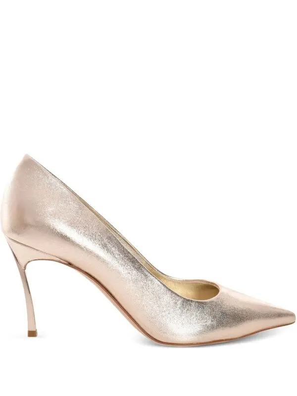 Casadei 100mm Blade Metallic Pumps
