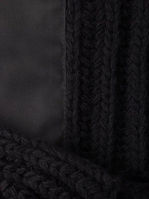 Prada Hooded Neck Warmer - Black | Editorialist