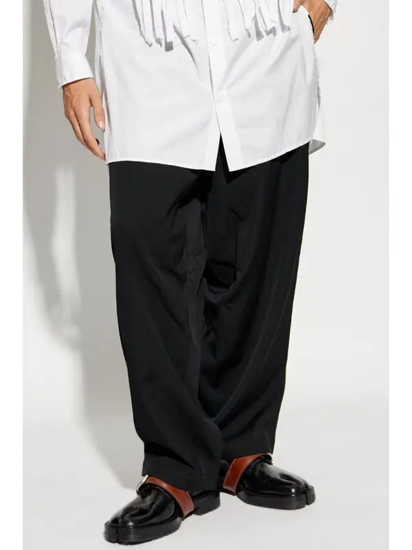Yohji Yamamoto Wide Leg Wool Trousers