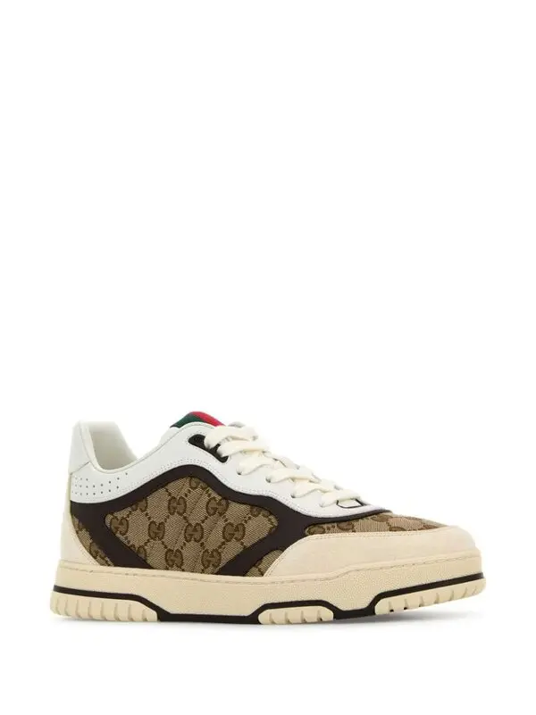 Gucci Gg Supreme Re-web Sneakers - Neutrals
