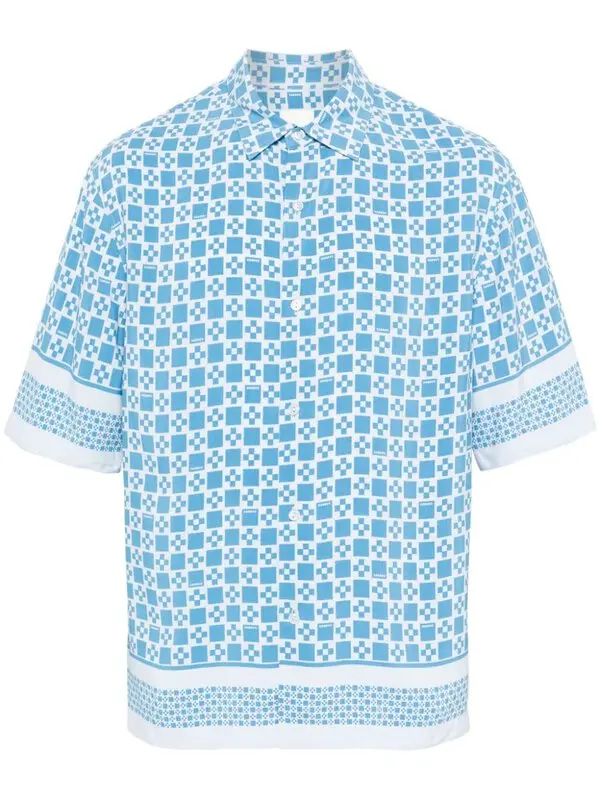 Sandro Square Cross-motif Shirt