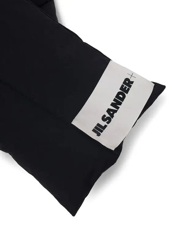JIL SANDER Padded Down Scarf - Black