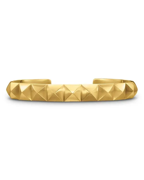 David Yurman Pyramid Cuff In 18k Yellow - Gold