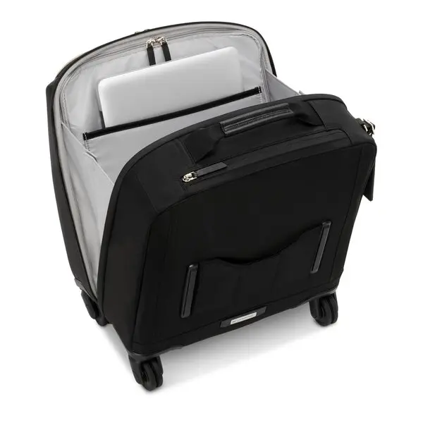 Tumi Voyageur Leger Compact 4 Wheel Carry On Luggage - Black/gold