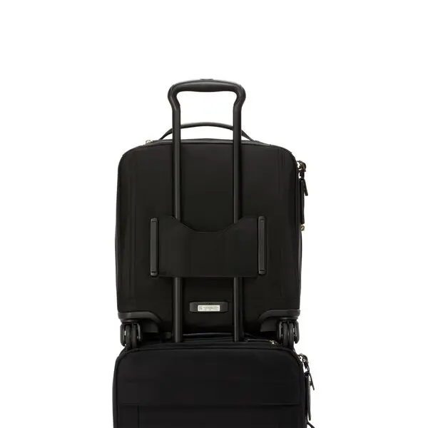 Tumi Voyageur Leger Compact 4 Wheel Carry On Luggage - Black/gold