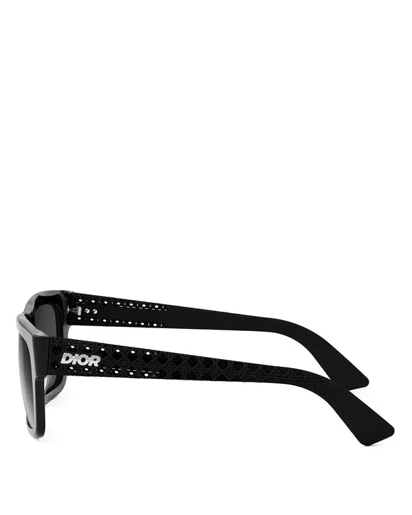 Dior 3d S2i Rectangular Sunglasses - Black/smole Mirrored