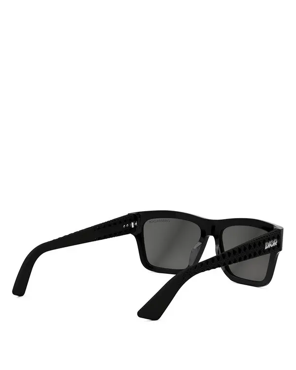 Dior 3d S2i Rectangular Sunglasses - Black/smole Mirrored