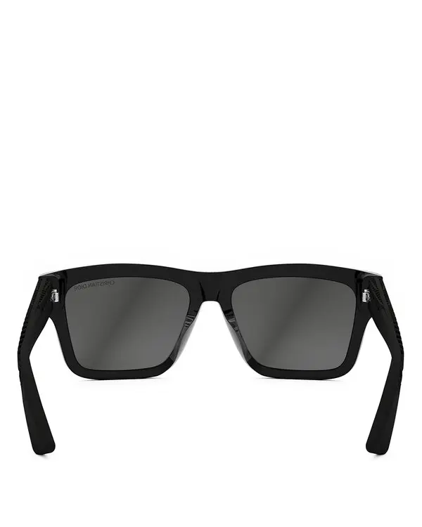 Dior 3d S2i Rectangular Sunglasses - Black/smole Mirrored