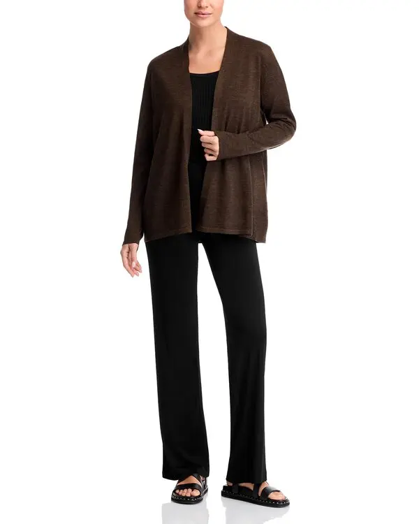 Eileen Fisher Wool Open Front Cardigan