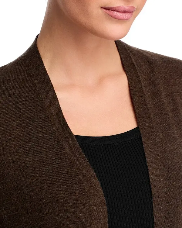 Eileen Fisher Wool Open Front Cardigan