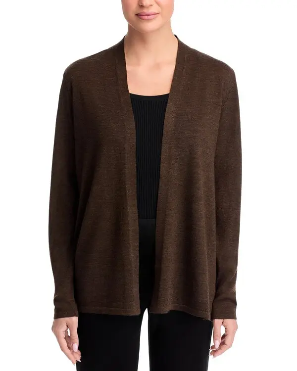 Eileen Fisher Wool Open Front Cardigan