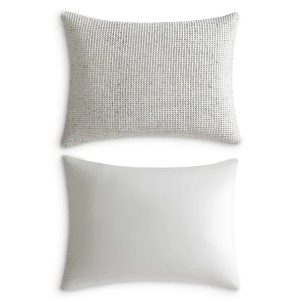 Calvin Klein Speckled Waffle Cotton 3 Piece Duvet Cover Set