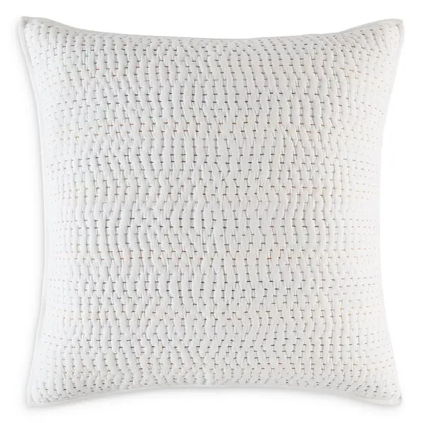 SKY Multicolor Pickstitch Quilted Euro Sham Set Exclusive - Magenta