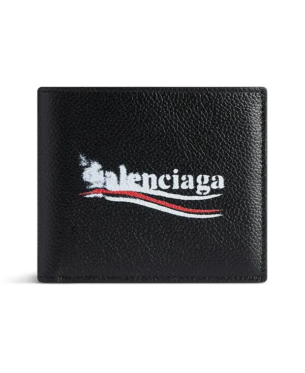 Balenciaga Cash Square Folded Wallet - Black