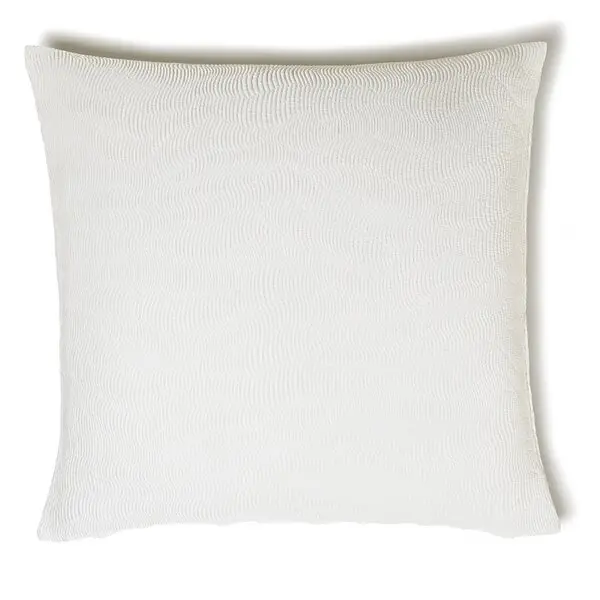Frette Luxury Cloud Cotton & Silk Textured Euro Sham Exclusive - Milk