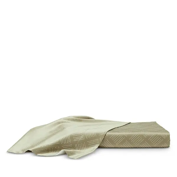 Frette Parallel Duvet Cover, Queen Exclusive - Sage/milk