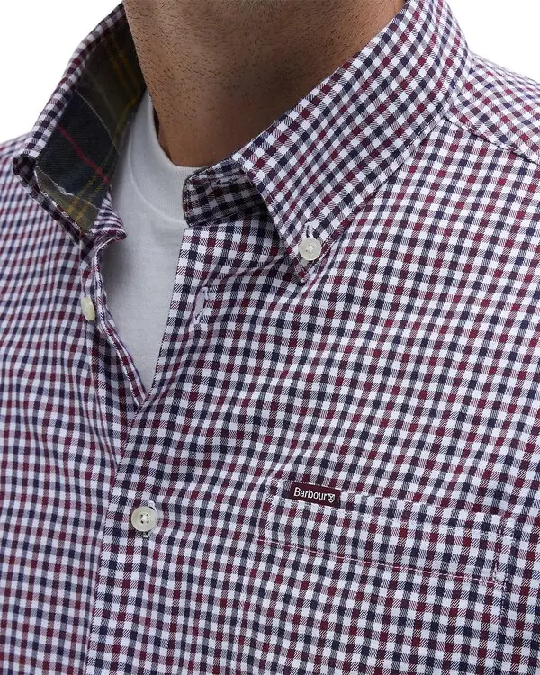 Barbour Padshaw Tailored Gingham Shirt - Rich Red