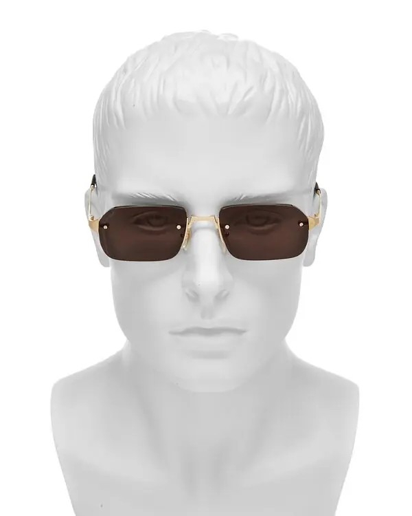 Cartier 55mm Square Frame Sunglasses