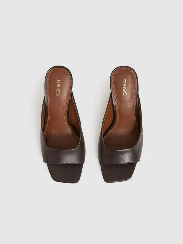REISS Justine Leather Mules