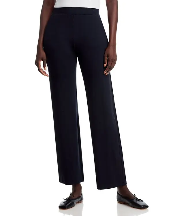 Majestic Filatures Wide Leg Pull On Pants - Marine