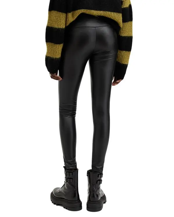 ALLSAINTS Cora Faux Leather Leggings - Black
