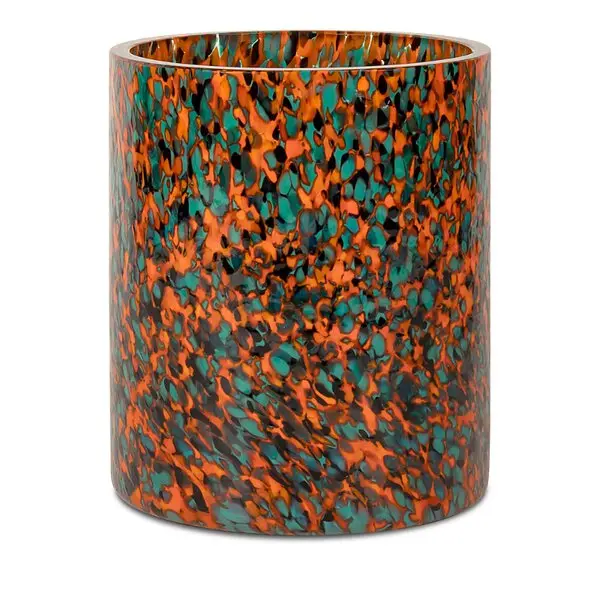 STORIES OF ITALY Glass Vase, Medium - Black Orange
