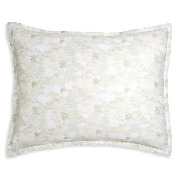 SFERRA Pittore Long Staple Cotton Sateen Floral Standard Sham Exclusive - Willow