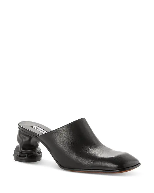 Alexander McQueen Crush Mules - Black