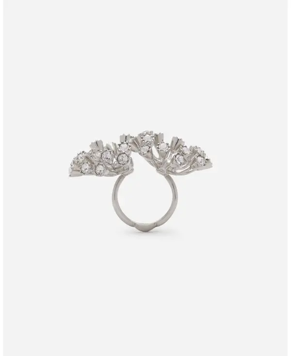 LANVIN Traviata Ring - Silver/crystal