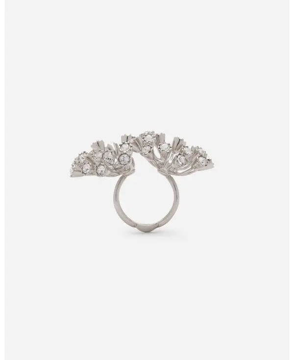 LANVIN Traviata Ring - Silver/crystal