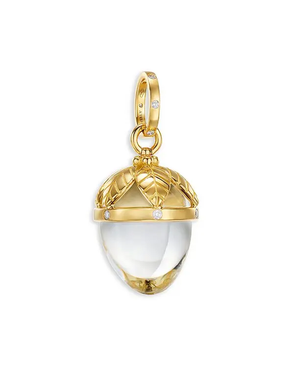 Temple St. Clair 18k Yellow Fj Crystal & Diamond Arcadia Amulet Pendant - Gold